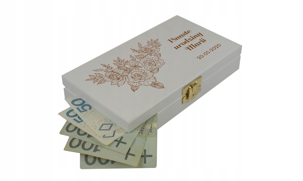 Pudelko na pieniadze na 18 urodziny - 11726788295 - oficjalne archiwum Allegro