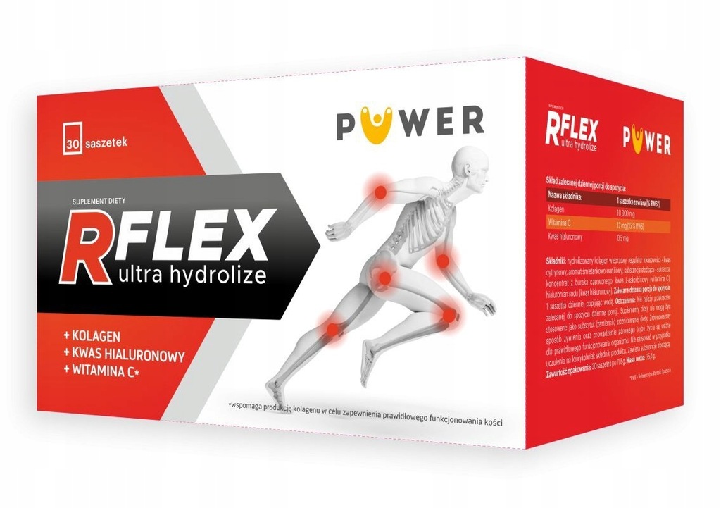 RFLEX ULTRA HYDROLIZE 30 saszetek kolagen stawy - 10679791738 - oficjalne archiwum Allegro