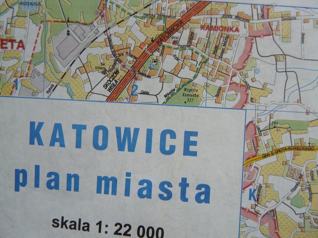 KATOWICE PLAN MIASTA SPIS ULIC ROZKŁAD JAZDY - 12056855428 - oficjalne archiwum Allegro