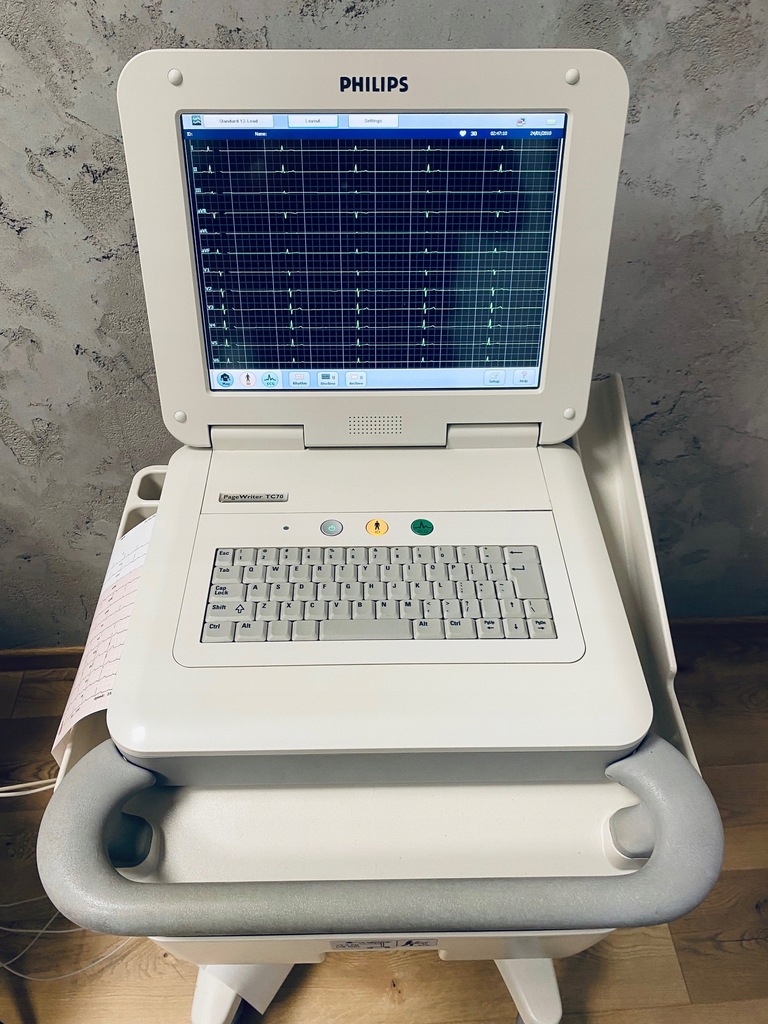 Aparat EKG PHILIPS TC70 elektrokardiograf - 13127363174 - oficjalne archiwum Allegro