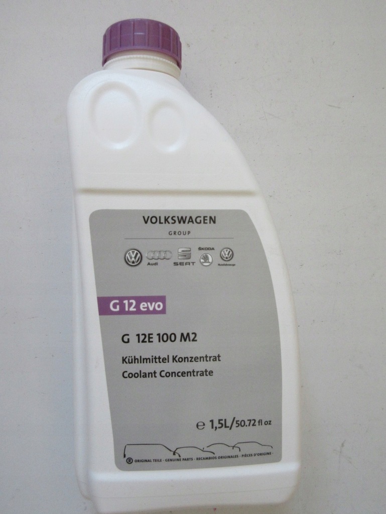 VW AUDI SEAT SKODA płyn chłodniczy G12 G12E100M2 - 8752472965 ...
