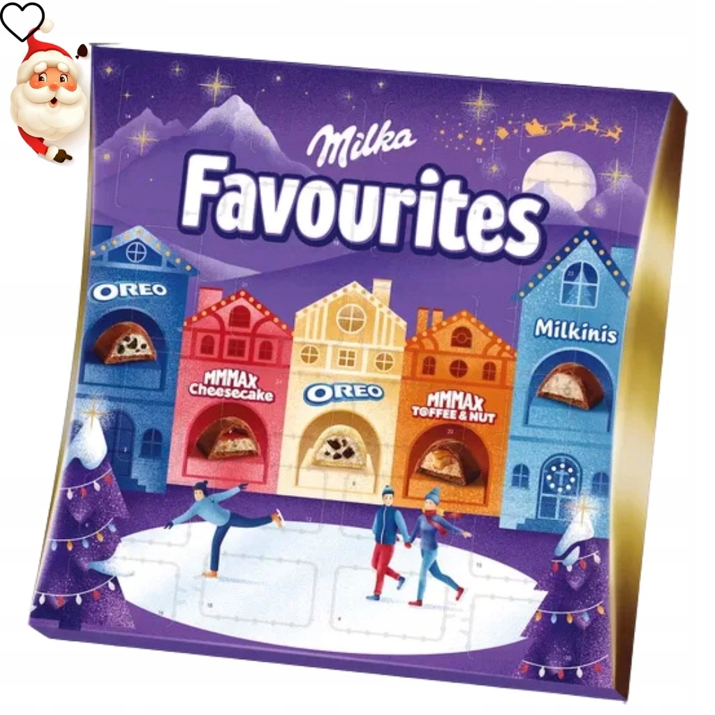 Milka Favourites duży kalendarz adwentowy mix czekoladek 206g ...