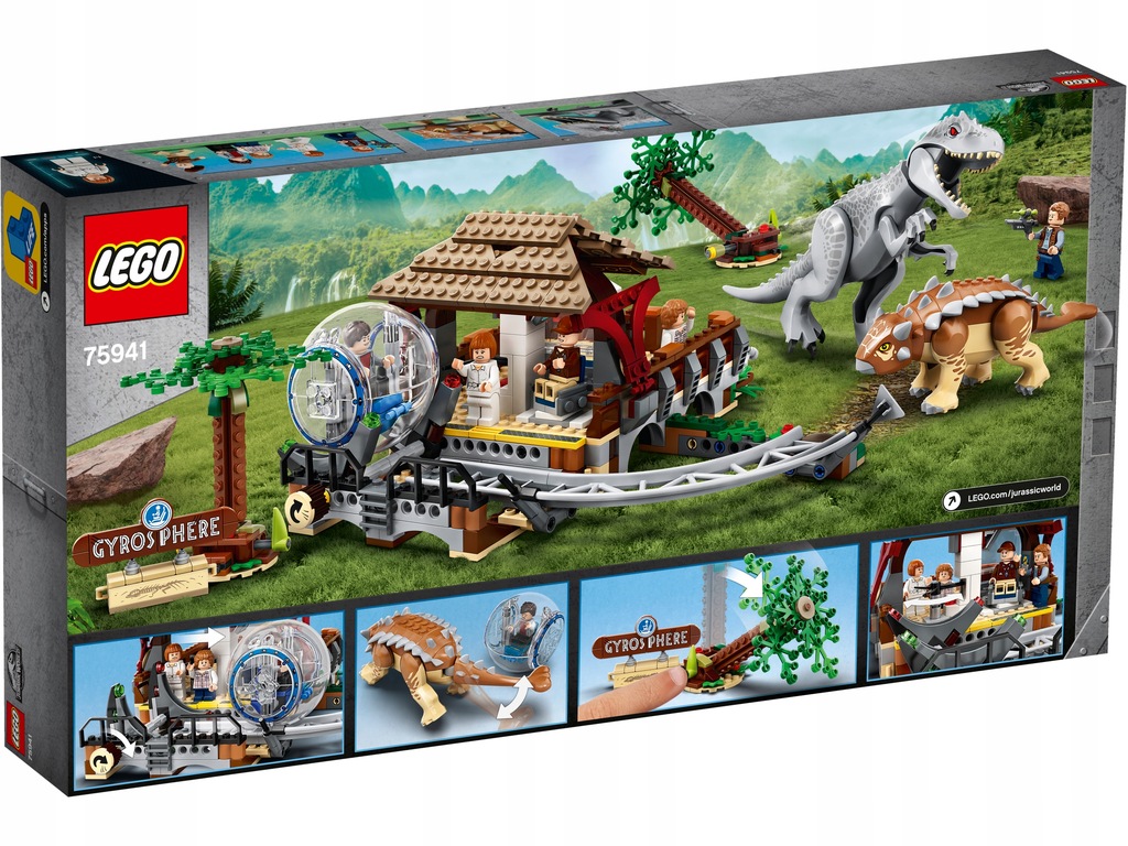 Купить LEGO Jurassic World Индоминус Рекс Анкилозавр 75941: отзывы ...