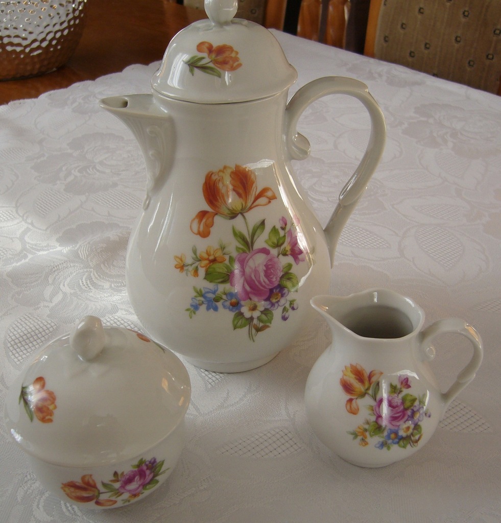 Porcelana NRD KAHLA dzbanek cukiernica mlecznik - 14687937865 - oficjalne archiwum Allegro