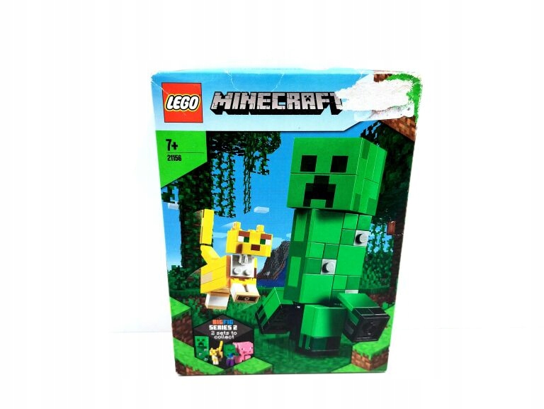 LEGO MINECRAFT BIGFIG CREEPER I OCELOT 21156 - 11722142120 - oficjalne ...