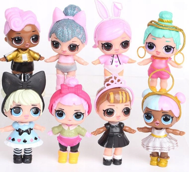LALKI LOL SURPRISE DOLLS ZESTAW 8 FIGUREK LALECZKI - 7758608583 ...