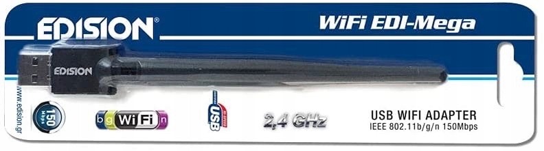 KARTA SIECIOWA ZEWNĘTRZNA EDISON ADAPTER WiFi USB - 12140612405 ...
