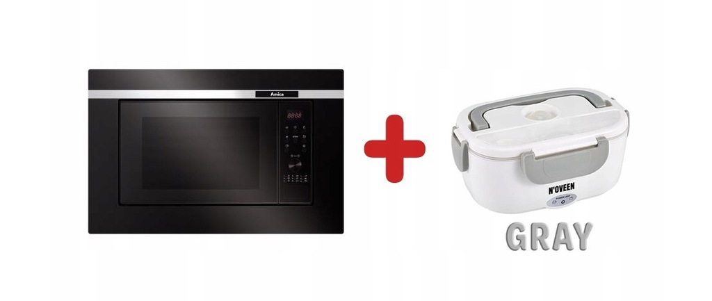Kuchenka mikrofalowa AMICA AMGB20E1GB + LUNCHBOX - 7658623684 ...