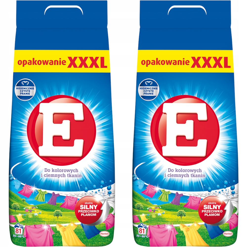 E Proszek do prania kolorów XXXL 162pr 2x 5,265kg - 11712967907 ...