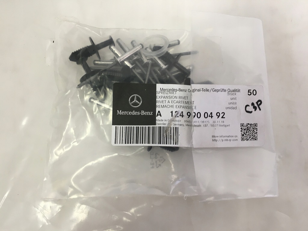 MERCEDES SPINKI NADKOLA A1249900492 - 8601587845 - oficjalne archiwum ...