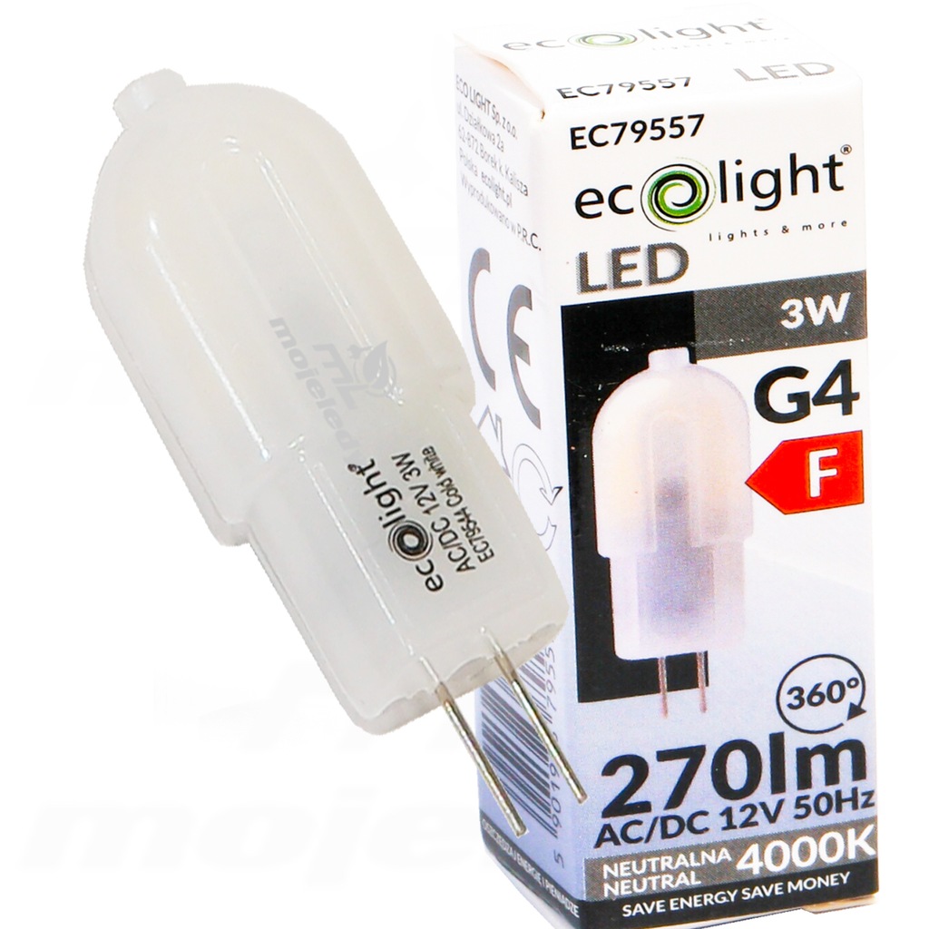 żarówka led G4 3W 12V AC DC SMD mini dzienna 320st - 13053254421 - oficjalne archiwum Allegro