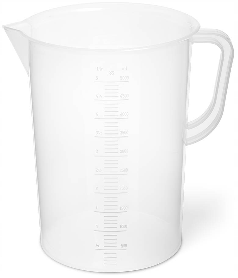 NISKA ZLEWKA LABORATORYJNA MIAROWA Z UCHEM 5000 ml - 8743159859 - oficjalne archiwum Allegro