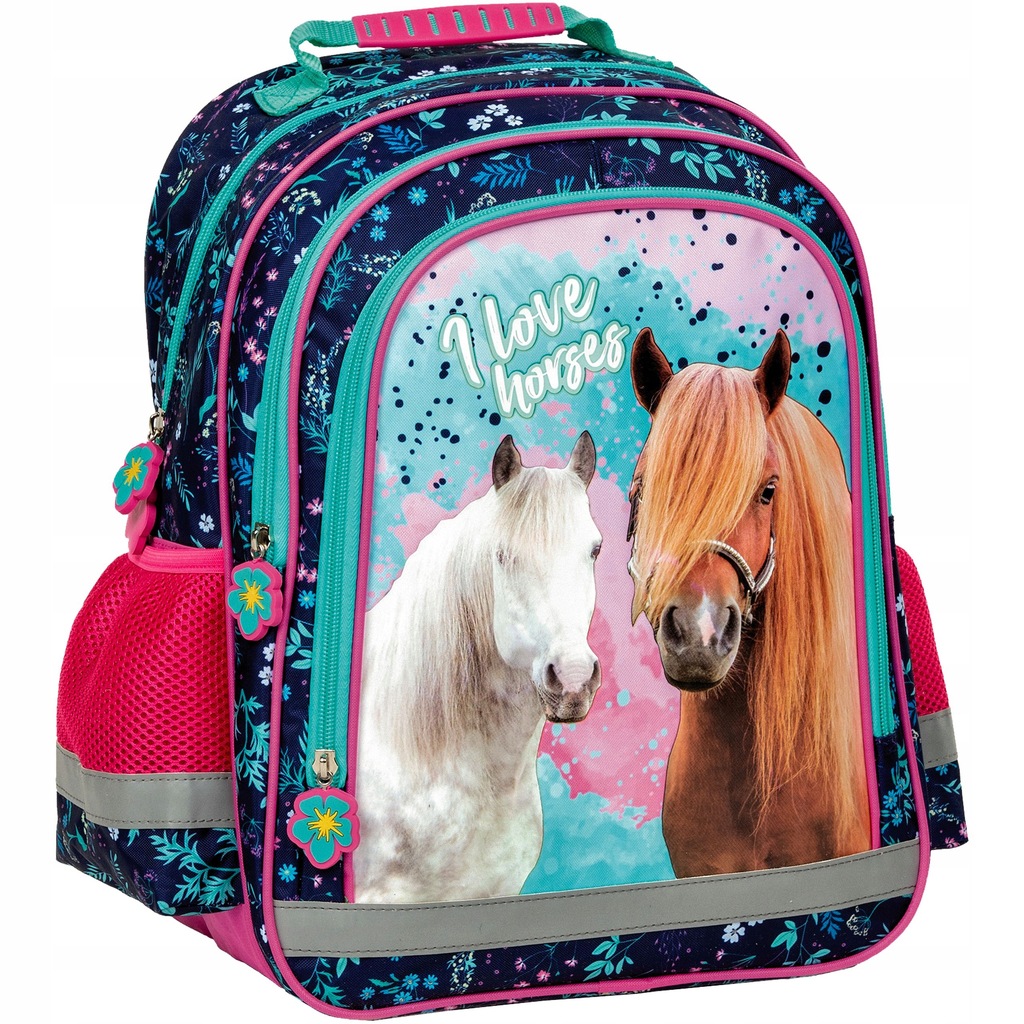 PLECAK SZKOLNY KOŃ KONIE DERFORM DLA DZIEWCZYNKI - 13195982208 - oficjalne archiwum Allegro