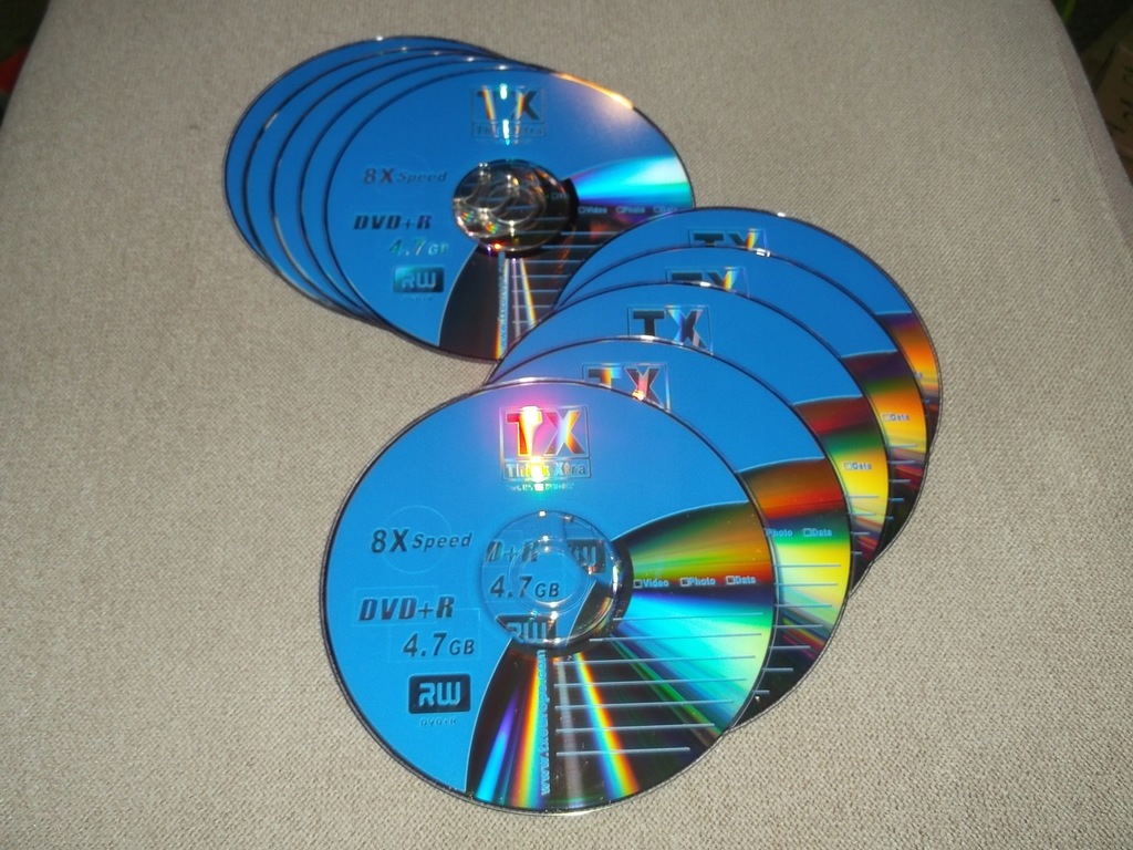 PŁYTY DVD+R Think Xtra 10 sztuk - NOWE -speed x8 - 15084946488 ...