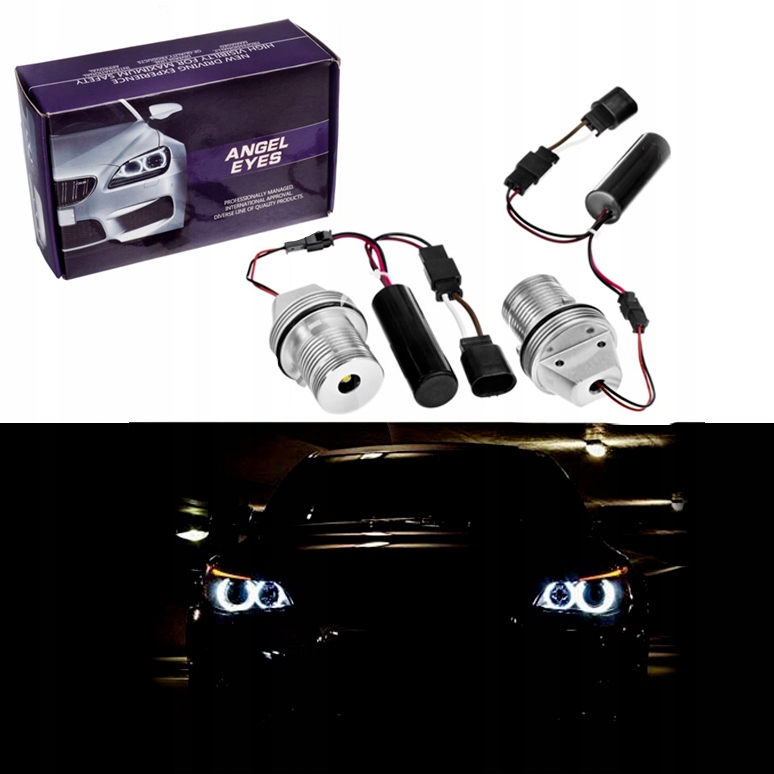 RINGI LED MARKERY MOCNE do BMW E39 E53 E60 E61 E65 - 9128120433 - oficjalne archiwum Allegro