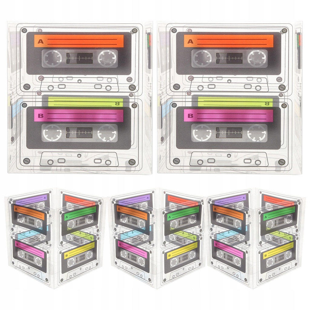 Cassette Tape Bucket 80s Party Favors 5 Pcs - 14136254727 - oficjalne ...