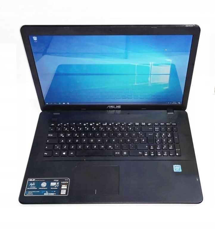 LAPTOP ASUS F751 ZESTAW - 8884776546 - oficjalne archiwum Allegro