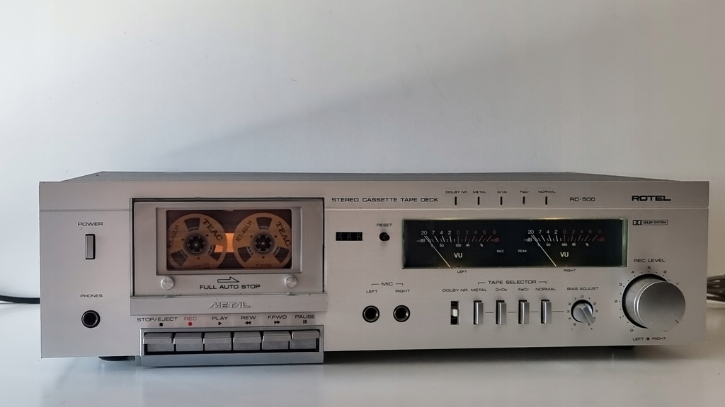 magnetofon ROTEL Cassette Deck RD-500 RD 500 - 12567301207 - oficjalne ...