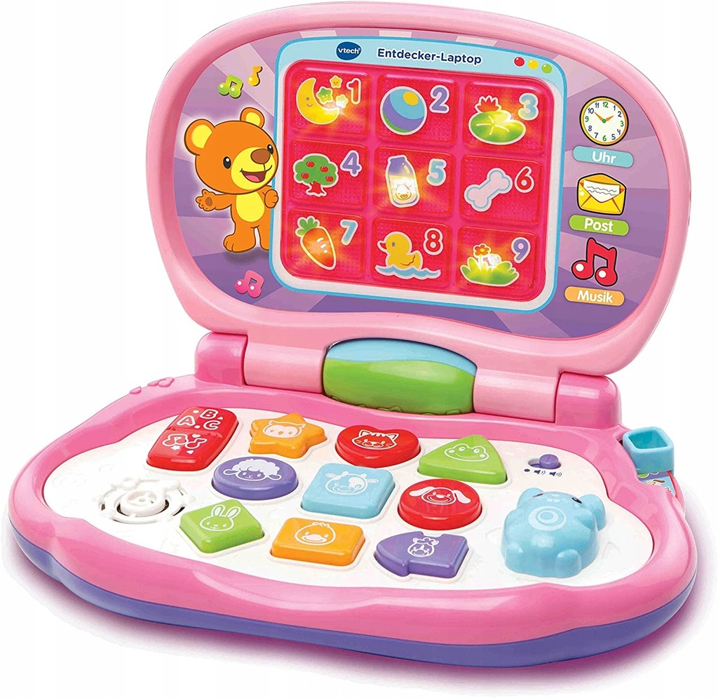 VTech Baby 80-191254 - laptop odkrywcy różowy DE - 12458410099 ...