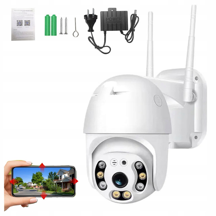 KAMERA ZEWNĘTRZNA IP WI-FI OBROTOWA ZOOM X4 FULLHD - 13349159041 ...