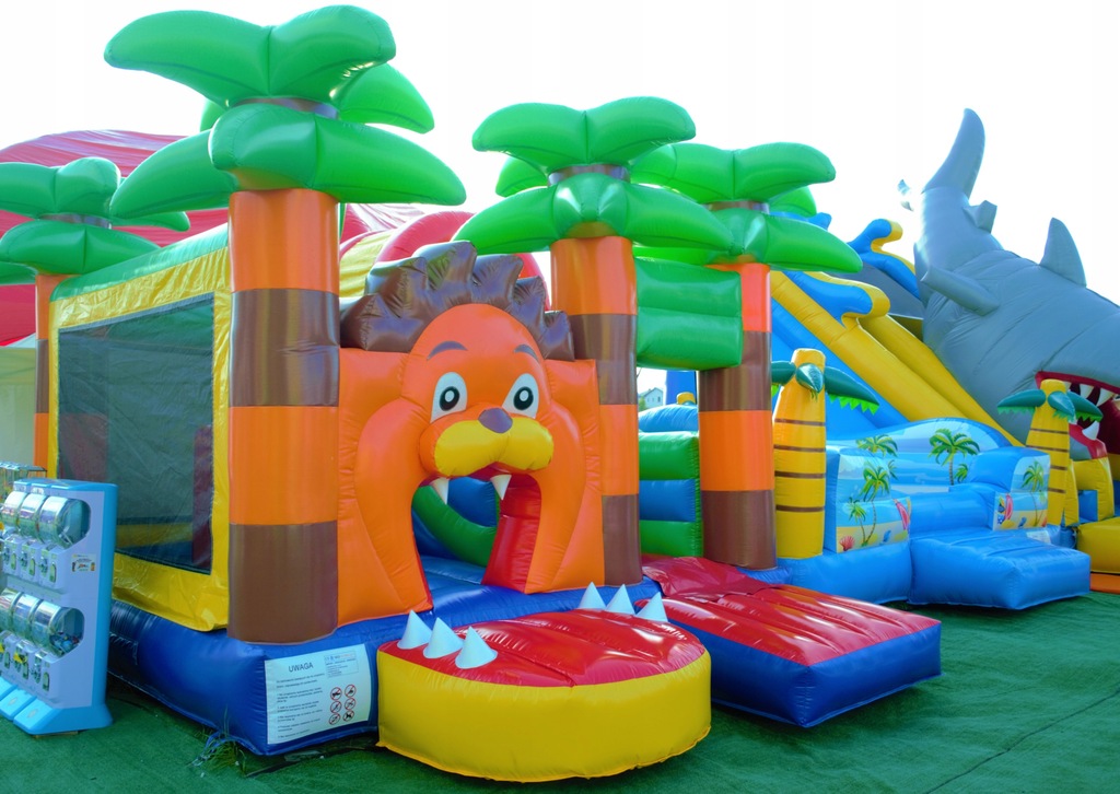 Dmuchany PARK ROZRYWKI Lion tor przeszkód - 11027520821 - oficjalne ...