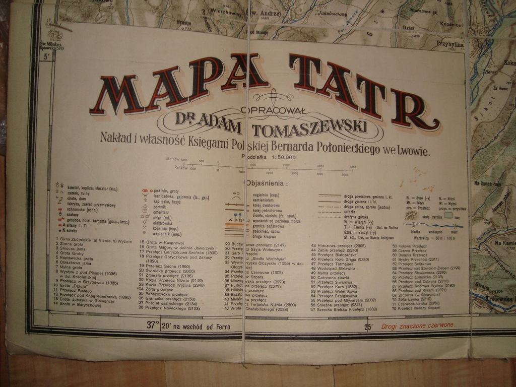MAPA Tatr. Opracował dr Adam Tomaszewski - 12701514787 - oficjalne ...