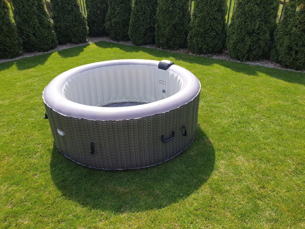 Jacuzzi ogrodowe Spa Dmuchane 4 osobowe Hydromasaż - 12269044639 ...