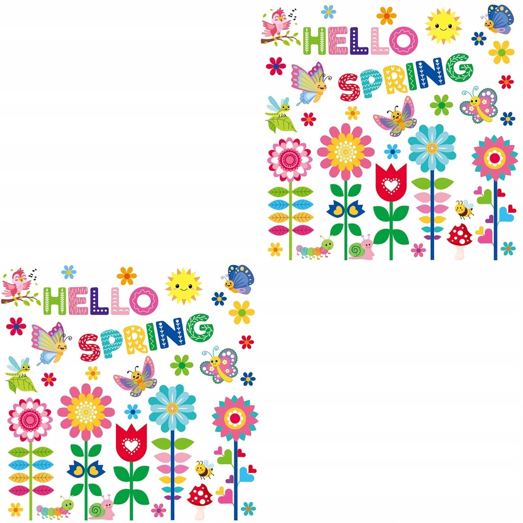Window Static Sticker Spring Clings Wall 2 Sets - 13522272983 ...