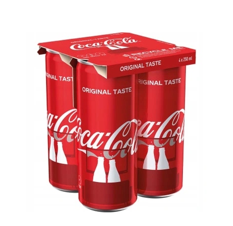 Napój Gazowany Coca Cola Original 4pack 4 x 250ml - 11070010999 ...