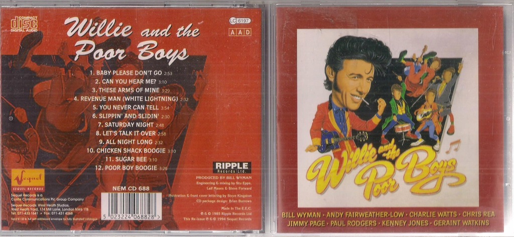 WILLIE AND THE POOR BOYS - 12812094525 - oficjalne archiwum Allegro