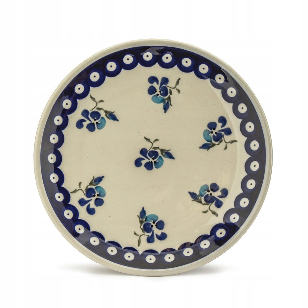 TALERZ DESEROWY ceramiczny BOLESŁAWIEC dek. 890 - 13409646933 ...