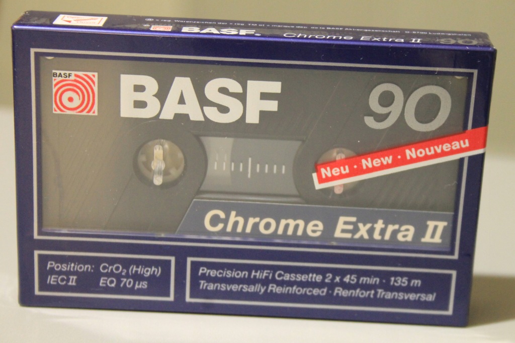 BASF 90 CHROME EXTRA II - KASETA MAGNETOFONOWA - 13183635661 - oficjalne archiwum Allegro