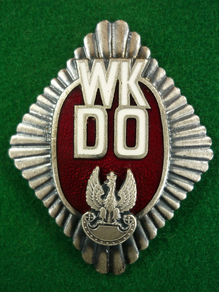 Odznaka - WKDO - orzeł w koronie - 11574157344 - oficjalne archiwum Allegro