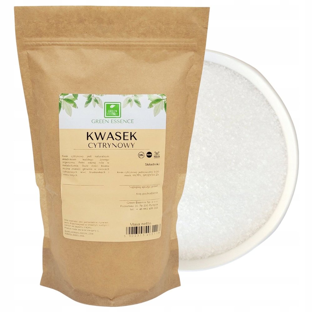 KWAS CYTRYNOWY Kwasek Cytrynowy 500g do sprzątania - 11389543807 ...