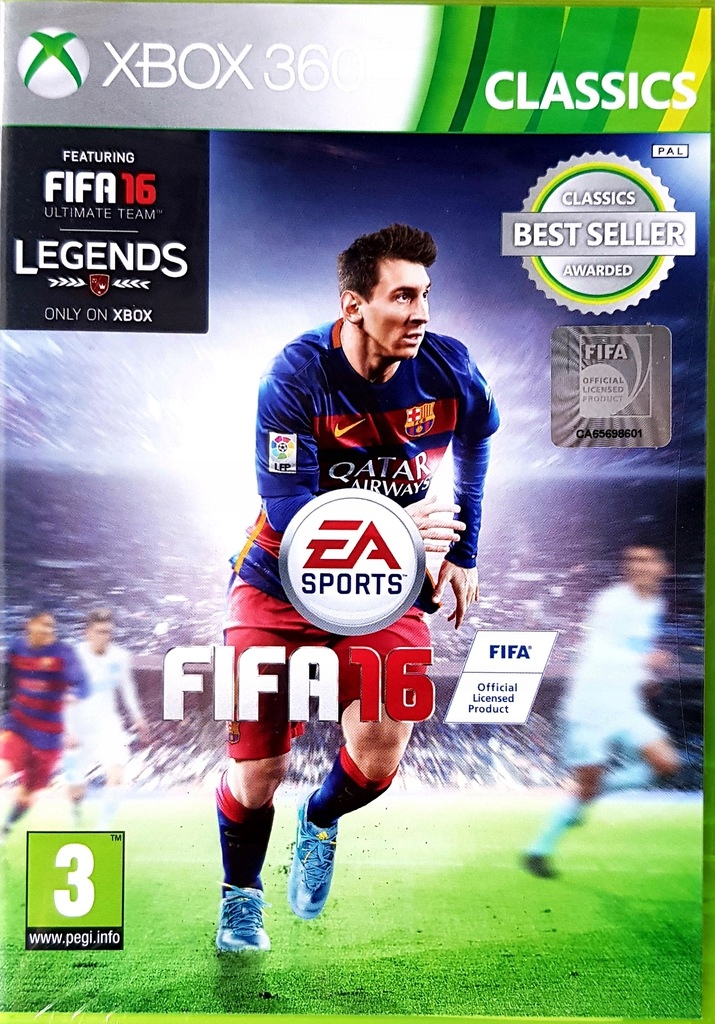 EA SPORTS FIFA 16 XBOX 360 - 13843613907 - oficjalne archiwum Allegro