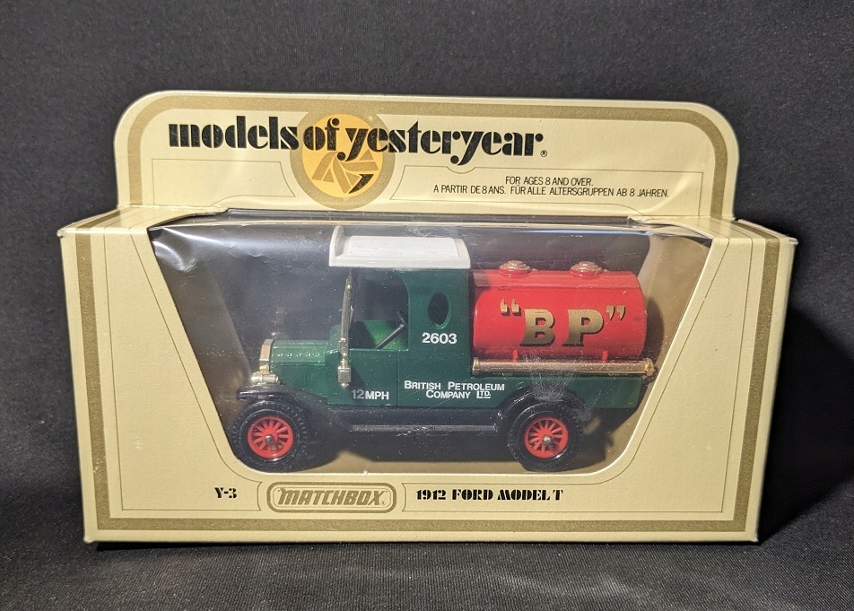 FORD MODEL T (1912) BP - MATCHBOX - MODELS OF YESTERDAY 1978 ...