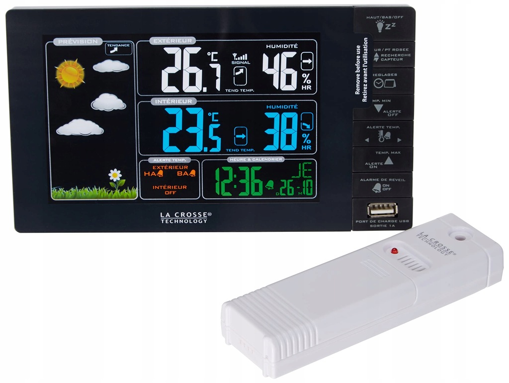 Stacja pogodowa LA CROSSE TECHNOLOGY WS6827-BLA - 12649455455 ... Stacja pogodowa LA CROSSE TECHNOLOGY WS6827-BLA - 12649455455 ...
