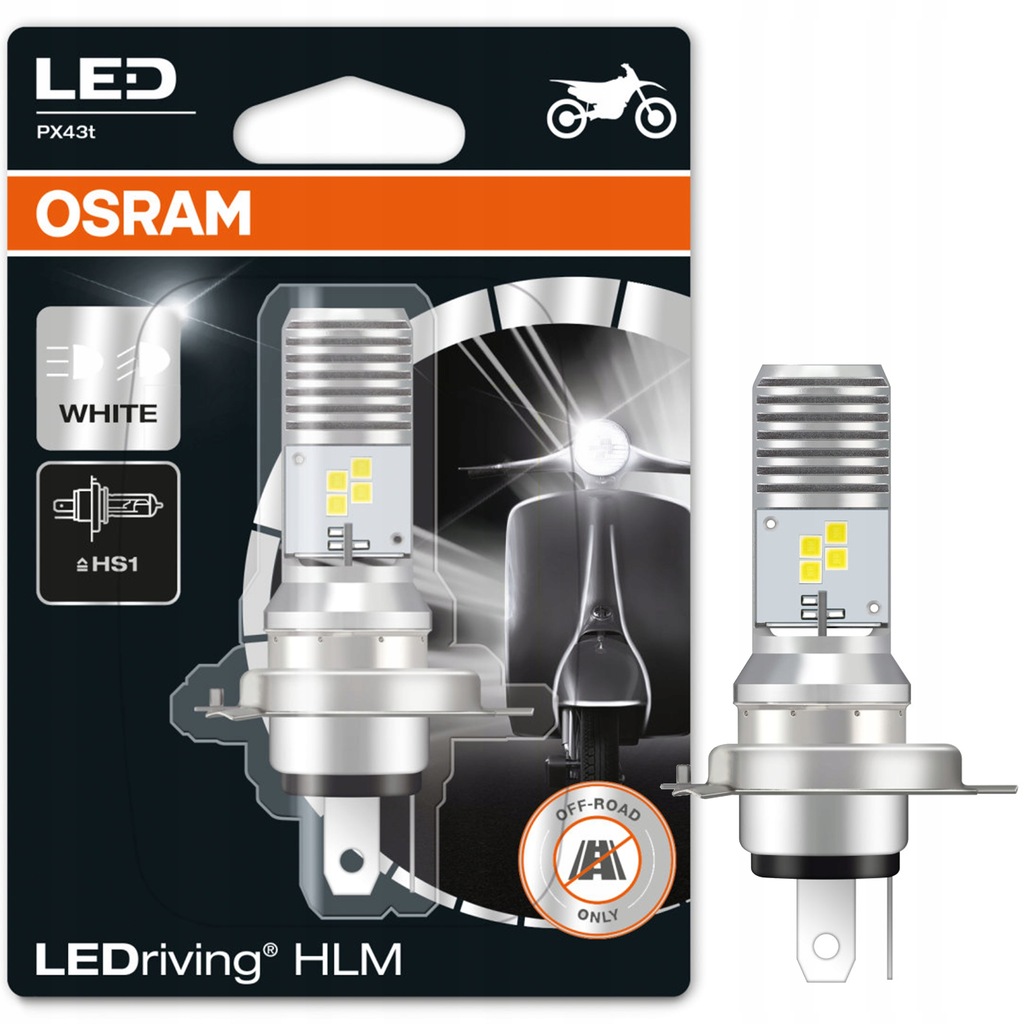 Osram Żarówka motocyklowa LED HLM HS1 6000K BIAŁA - 12510515319 ...