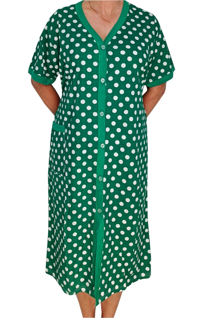 Podomka na guziki szlafrok krótki ręk 11/4XL Sen20 - 12970984666 ...