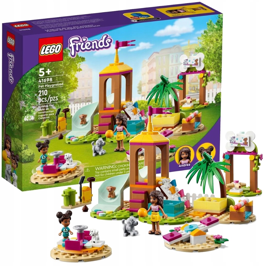 LEGO FRIENDS PLAC ZABAW DLA ZWIERZĄTEK PSY 41698 - 13030359915 ...