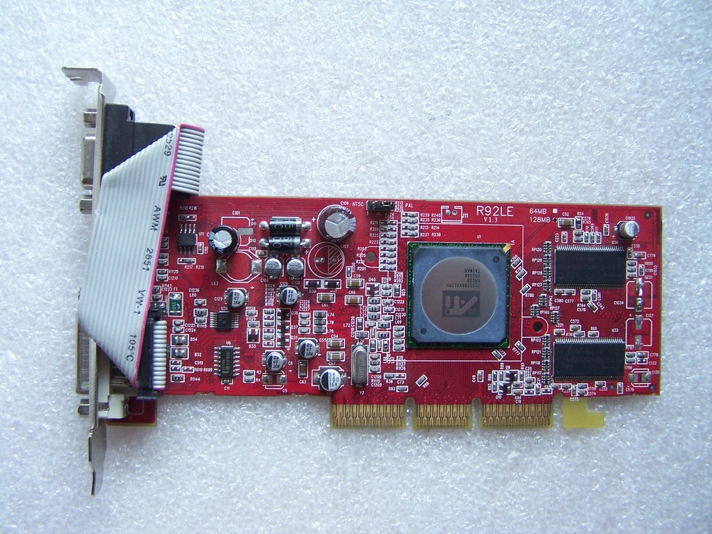 karta graficzna ATI model R92LE AGP - 12132176218 - oficjalne archiwum Allegro
