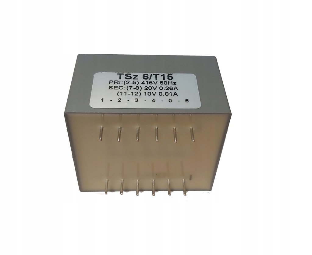 Transformator sieciowy zalewany TSz 6/T15 415V 20V - 9510249268 - oficjalne archiwum Allegro