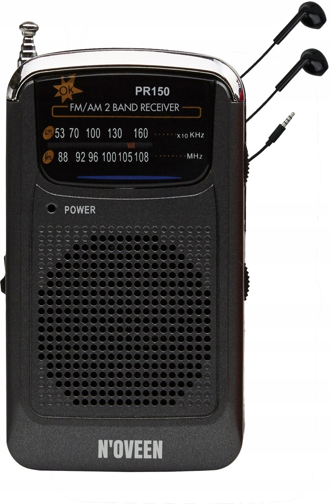 RADIO PRZENOŚNE Skala Na Baterie FM AM + SŁUCHAWKI - 11749503451 - oficjalne archiwum Allegro