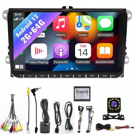 RADIO ANDROID 2DIN 2GB+64GB 9 CALI VW PASSAT B6 B7 GOLF 5 V 6 VI SKODA SEAT - 16720894798 ...
