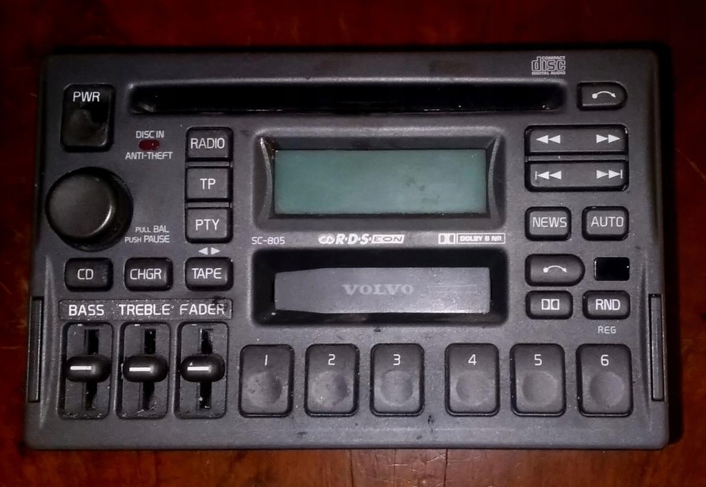 Radio VOLVO KOD SC-805 CD KASETA V40 V70 S70 850 ! - 13086937985 ...