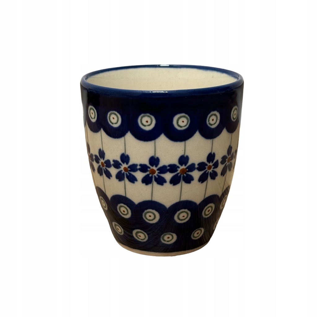 Kubek bez ucha 160 ml dek. 166A Ceramika Bolesławiec - 15492692679 - oficjalne archiwum Allegro
