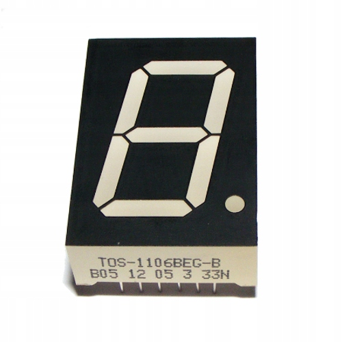 Wyświetlacz LED 7seg 1 cyfra dwa kolory c/z 1cal!! - 7734855261 ...