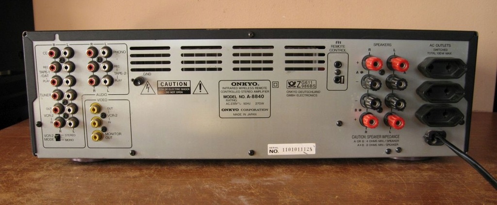 ONKYO A-8840 POTĘŻNY WZMACNIACZ HIFI 2x120W PILOT - 9184333000 - oficjalne archiwum Allegro