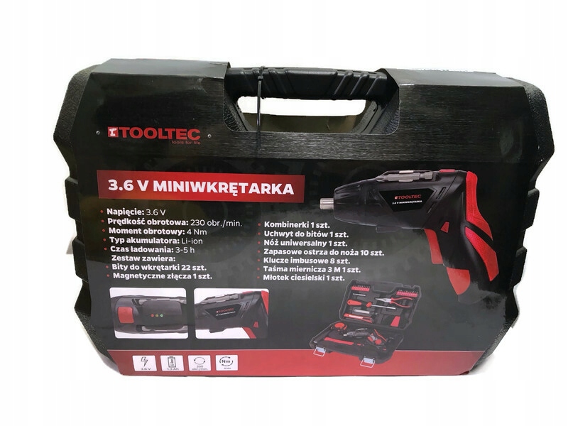 Tooltec Miniwkrętarka 3,6V Zestaw - 13223349694 - oficjalne archiwum ...