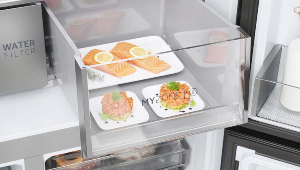 Купить Холодильник Side by Side HAIER HCR7918EIMB No Frost: отзывы ...